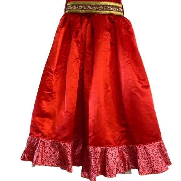 Disney | Costumes | Disney Princess Elena Of Avalor Red Satin Gown ...